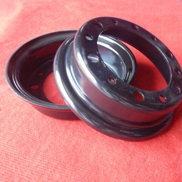 Split forklift wheels